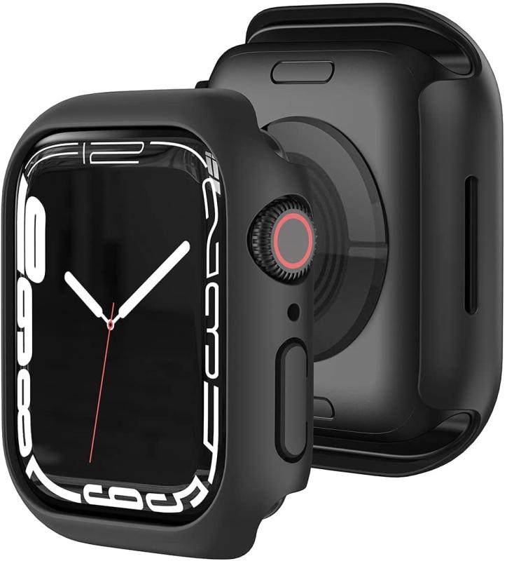 即出荷 Apple Watch Series7 41mm/45mm 保護ケース カバー 全面保護 一体型 装着簡単 高透過率 指紋防止 アップルウォッチ case black【対応機種】2021 Apple Watch/アップルウォッチ S...