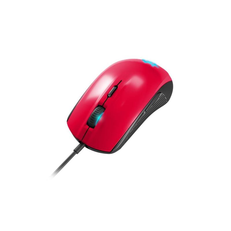 【】光学式 ゲーミングマウス SteelSeries Rival 100 Forged Red 62337最大4000CPI、20Gに耐え、加速が無い高性能光学センサー最適化されたリフトオフディタンス右利き用に最適化された小型で軽量なエルゴ...