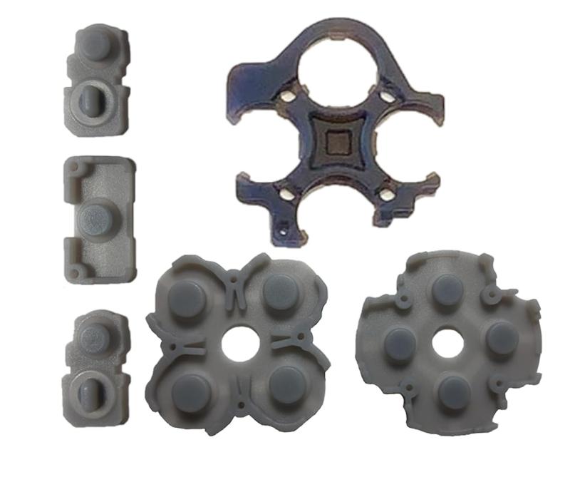 Big Hashi PS5 V2 2.0 コントローラー交換用ボタン （導電性ゴム）修理パーツセットA-98素材:ゴム。導電パッド6点セット。PS5コントローラーV2、PS5 BDM-202用。インストールと分解が非常に簡単で、PS5コント...