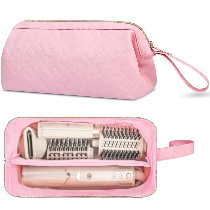 Lacdo ヘアツール用トラベルバッグ 対応 Shark Flexstyle 収納ケース、ポータブルダイソン エアラップ トラベルケース（ヘアドライヤー用）、撥水加工ヘアアクセサリー収納オーガナイザー、女