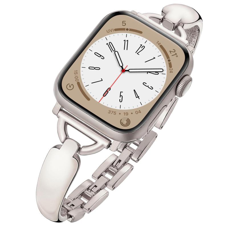 Aniaboho 互換アップルウオッチバンド D型 細身Apple Watchバンド 41mm 40mm 38mm 45mm 44mm 49mm 42mm 金属製iWatch Series 9 SE 8 7 6 5 4 3 2 1 Ultr...