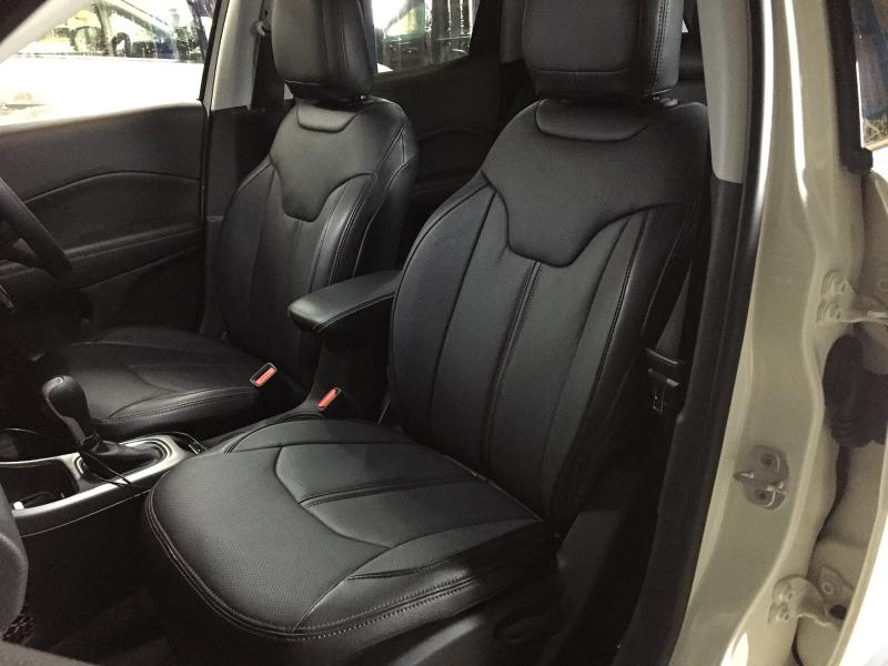 Smart JEEP COMPASS専用シートカバーJEEPコンパス　MP　2017～専用リアルレザーシートカバー＊純正レザーシート車除くシートカバーのクラッツイオとのコラボモデルです。シンプルで高級感あるデザインとなっております。前後　2...