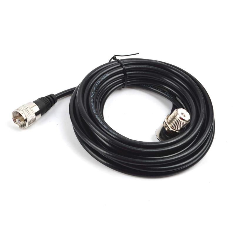 TWAYRDIO 同軸ケーブル MP-MJ コネクタ モービル アンテナ用 固定用 全長5M 低損失 高耐久端子1：Mメス　端子2：M オス同軸ケーブル：RG58ケーブル 全長5Mベランダ、窓側から屋内までの引き込み用にもいいし、車載用にも...