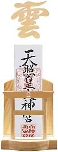 [Tonbobo] 神棚 壁掛け 鳥居神棚 【神棚&amp;雲板セット】 御札 立て 天然木材 軽量 神札ホルダー おしゃれ 置き型鳥居神棚