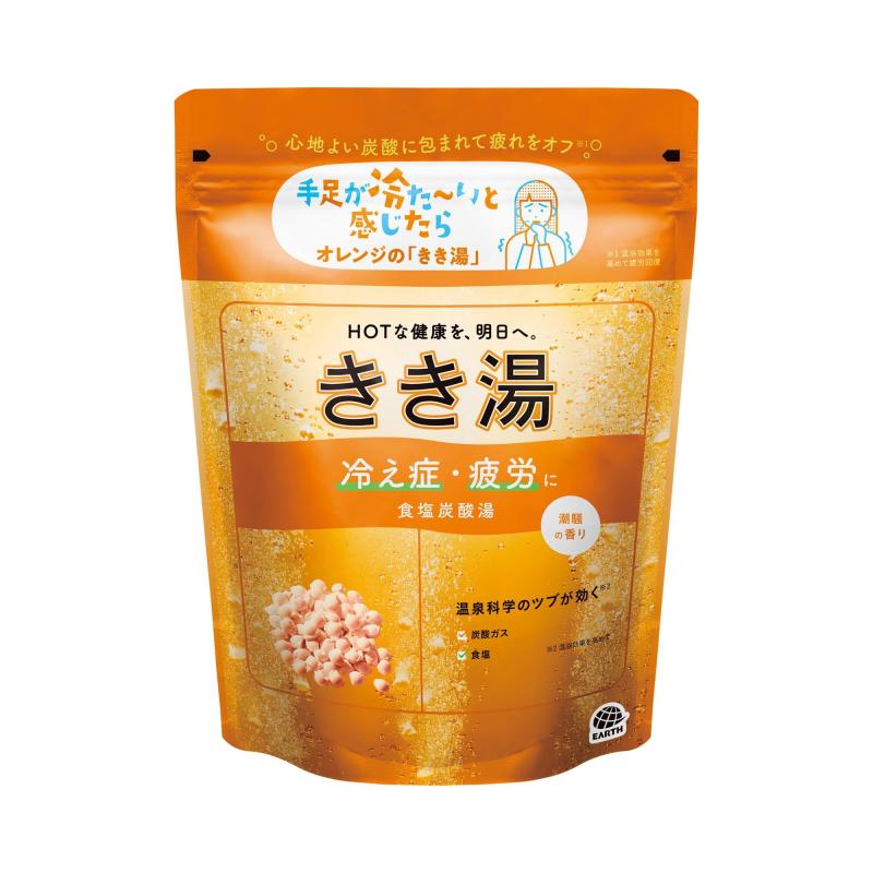 きき湯【薬用入浴剤】食塩炭酸湯 潮騒の香り 360g(約12回分) バスクリン 炭酸入浴剤症状*に合わせて選べる入浴剤原材料: <有効成分>塩化Na、炭酸水素Na、炭酸Na <その他の成分>フマル酸、DL-リンゴ酸、...