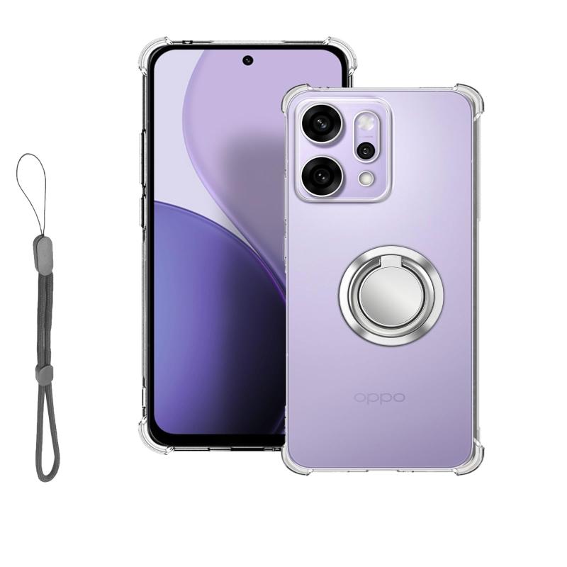 OPPO Reno14 5G 用 ケース 保護カバー [HUKWIMO] TPU製 ソフト 柔らかい手触り スクリーン &amp; カメラ保護 薄型 軽量 指紋防止 取付簡単 黄変防止 OPPO Reno14 5G 適用 [クリア 透明]【...