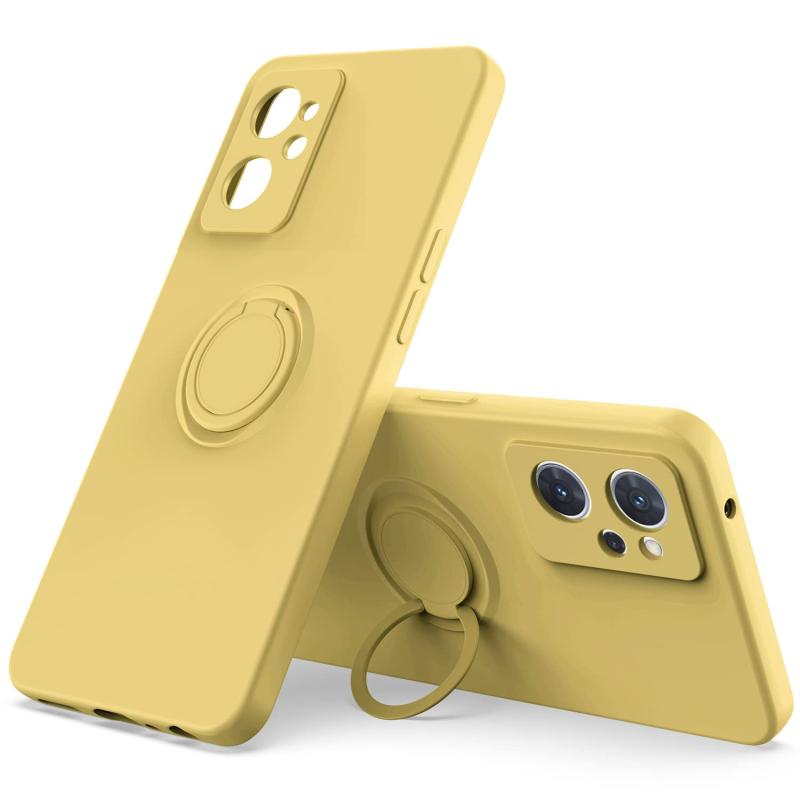 For OPPO Reno7 A ケース リング付き[Gosento] OPPO Reno 7A リング スマホケース スマホリング リング付きケース かわいい スマホ 落下防止 | バンカーリング カバー スマホカバー 携帯ケース