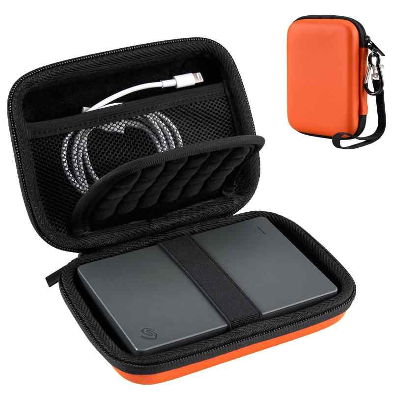 ProCase 汎用 HDD保管ケースEVA材 2.5インチハードディスク対応可能： Western Digital WD Elements Seagate Backup Plus 1TB 2TB 4TB USB 3.0耐衝撃 耐水性My ...