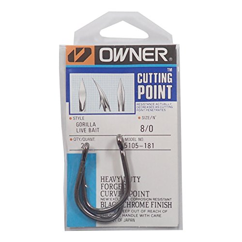 8/0号8/0号/8/0号/-・パッケージ個数:1・主な対応魚種:マグロ カツオ ブリ・サイズ:8/0号・形態:バラマグロなどの大物向け。サバやイカなどの大きめのエサ釣りに。