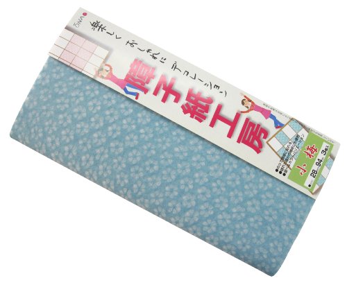浅はなだ/-/KK-04・Color:浅はなだ・パッケージ個数:1・柄:小梅模様各種・サイズ:28cm×94cm・入り数:3枚・接着方法:障子糊・1本で貼れる枚数:横3尺幅の美濃判サイズ建具3段分より ●日本の伝統柄である麻の葉紋様を前面に...