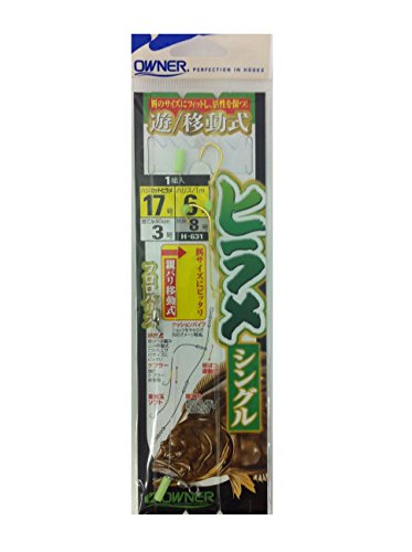 ゴールド/17号/H-631・Color:ゴールドSize:17号・パッケージ個数:1・形態：仕掛・針号数：17号・ハリス号数：6号・幹糸号数：8号・全長：1.3m遊動式でエサが長持ち。