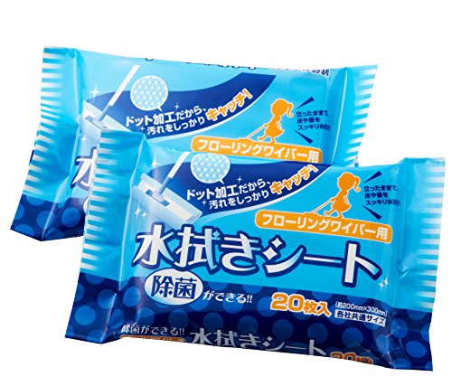 -/20シート (x 2)/-・パッケージ個数:1・商品サイズ (幅×奥行×高さ) :200×300mm・原産国:日本・内容量:20枚×2・材質:不織布:レーヨン・ポリエステル商品紹介 フローリング、畳の汚れをさっと水拭き&除菌できるシート...