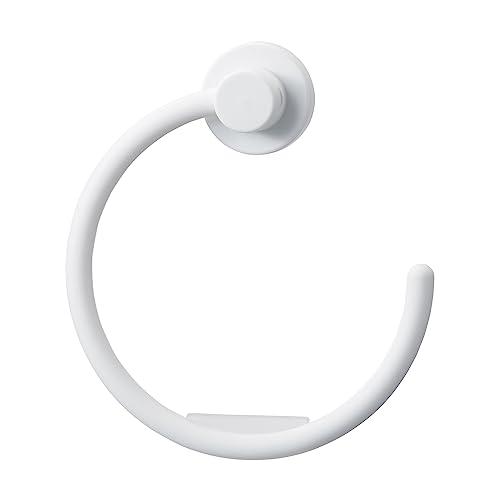 ランドリーホワイト/φ148×D32×H165mm/8047・Style:ランドリーPatternName:タオルリングColor:ホワイト・パッケージ個数:1・本体サイズ:約 φ14.8×D3.2×H16.5cm・本体重量: 約85g・素...