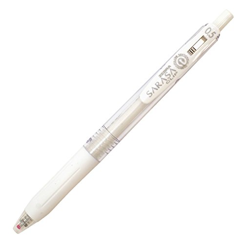 詰め替え可能。ホワイト/1 Count (Pack of 1)/JJ15-MKW・パッケージ個数:1・【サラサクリップ】色数豊富でさらさら書き味としたボールペンサラサクリップシリーズ ノック式ジェルインクボールペン さらさら書き味でバインダ...