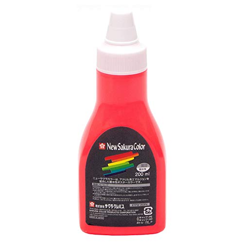 レッド/200ml/ETPW200P#319・Color:レッド・パッケージ個数:1・【ニューサクラカラー】アクリル系エマルジョンを配合した「耐水性ポスターカラー」・【特長1】水で溶いて使え、乾くと耐水性になる・【特長2】接着力が強く、紙以...