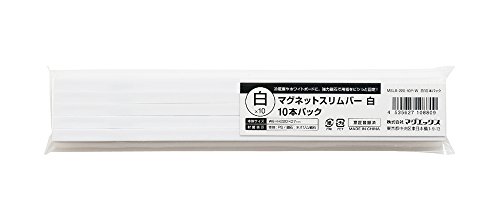 ホワイト/220mm 10本入/MSLB-220-10P-W・Color:ホワイト・パッケージ個数:1・幅6mm×厚さ7mm×長さ220mm・【サイズ】高さ7mm×幅6mm×長さ220mm(1本)・【入数】10本入り・【材質】PS ネオジム...