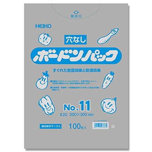 穴なし 厚み0.02mm透明/No.11 (幅20x高30cm)/006763331・Size:No.11 (幅20x高30cm)Style:穴なし 厚み0.02mm・パッケージ個数:1・100枚入・素材:オリエンテットポリプロピレン・厚さ...