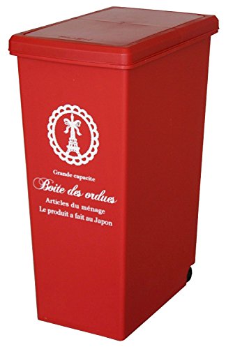 Boite des orduesレッド/20L/なし・Color:レッドSize:20LStyle:Boite des ordues・パッケージ個数:1・キャスター付き、引手付きで移動にも便利・パッケージ重量: 1.16 kg・形: 角型・...