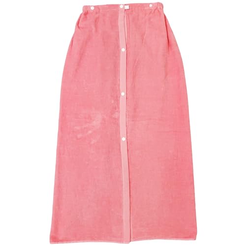 ラップタオルピンク24/丈100cm/MN486002・パッケージ個数:1・素材・材質:綿100％/スナップボタン プラスチック・サイズ目安：約100×120cm ボタンを留め平置きにした状態での採寸の場合 上辺ギャザー部分:約38cm/下...