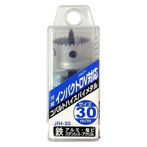 インダストリアル-/30mm/JIH-30・Size:30mm・パッケージ個数:1・サイズ:30mm・適応板厚:1.6mm・有効長:12.0mm・適応材質:鉄・アルミ・塩ビ・ステンレス・アクリル・ピッチ:8(山/インチ)充電インパクトドライ...