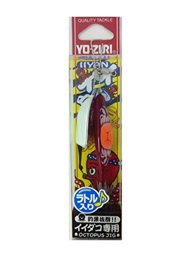 スケルトン赤ガニ/-/E1355-SRKI・Color:スケルトン赤ガニ・パッケージ個数:1・イイやんラトル 鉛付重量：23g/シンカー6号(23g)●イイダコ専用スッテ●ボディにラトルを内蔵。遠くのタコにも大好物のカニマーク付き●キャステ...