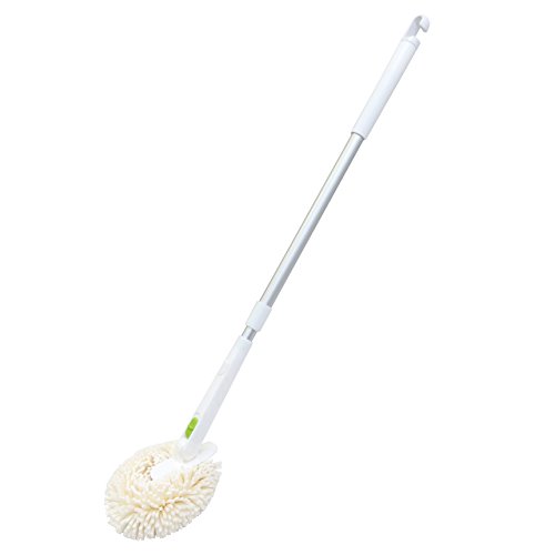 ホワイト/伸縮/30009・PatternName:回転伸縮ポリバスクリーナー・パッケージ個数:1・本体サイズ:幅12×奥行8×高さ77cm、伸縮:約75~110cm・素材・材質:(柄・台)アルミニウム合金・ポリプロピレン・ポリアセタール・...