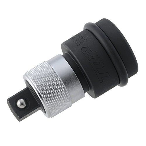 差込角19.0mm→12.7mm 変換タイプブラック|グレー/凸:12.7mm/凹:19.0mm/EPA-64・Style:差込角19.0mm→12.7mm 変換タイプ・パッケージ個数:1・用途:建築・土木工事・自動車・機械設備の組立、解体...