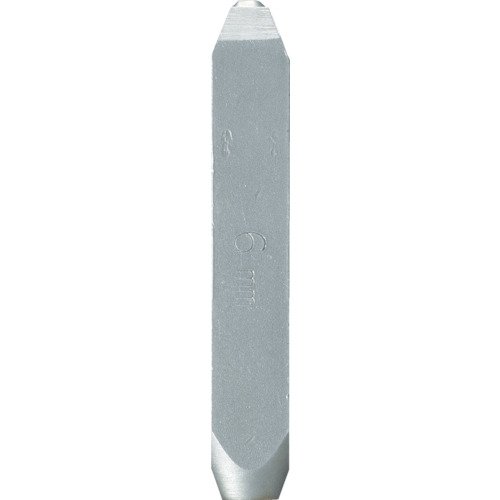 H-/6mm/SKD60EH・Size:6mmStyle:H・パッケージ個数:1・寸法(mm):6・文字:H・質量(g):110商品紹介 ●他社製品より彫りが深く、シャンクも太いため美しい文字が刻印され、非常に長持ちする刻印です。 より ●...