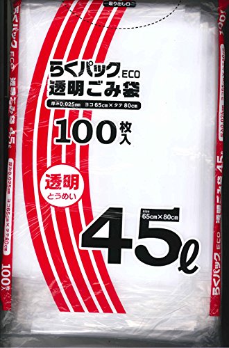 100枚入り透明/45L 65cm×80cm 厚み0.025mm/PS-41T・Color:透明Size:45L 65cm×80cm 厚み0.025mm・パッケージ個数:1・商品サイズ (幅×奥行×高さ) :40×440×290mm・内容量...