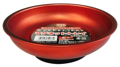 ジャパニーズレッド/長さ10.7cm/TMM-R・Size:長さ10.7cmColor:レッド・パッケージ個数:1・サイズ:H35×直径107mm・深さ:18mm・重量:130g・磁力:1000ガウス強力マグネットでピタッと張り付く。よく使...