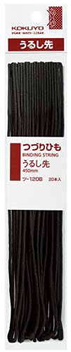 ブラック/20本/ツ-120B・PatternName:単品・パッケージ個数:1・長さ(全長)/450mm・入り数/20本・材質/先:ゼラチン、芯糸:再生PET+リサイクルレーヨン線先がうるし先になっている、つづりひも 長さ:450mm/2...