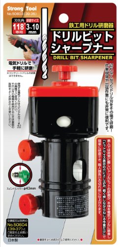 レッド/25.2 x 12 x 7 cm/50603・パッケージ個数:1・研磨可能ドリルサイズ:2~12.5 mm・ドリル先端角:118度専用・お手持ちの電気ドリルでドリル刃を簡単に研磨することができる・鉄工用ドリル刃再研磨用・ドリル刃のカ...