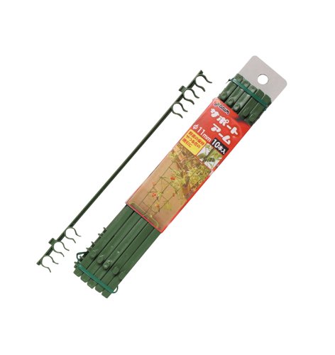 10本入グリーン/11mm/4968438011905・Size:11mm・パッケージ個数:1・アレンジしてトレリスとしても使用できます。●支柱の追加アームや支柱の連結に。