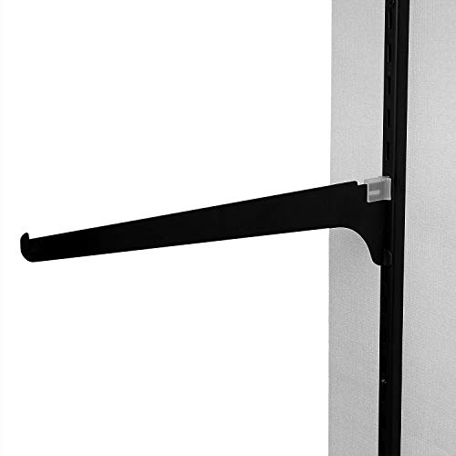 黒/300mm/WPS038・Color:黒Size:300mm・パッケージ個数:1・製造国:日本1×4材を棚板として使用できます。 外れ止めのストッパーがつくので叩かなくても良いです。 背面取り付けタイプの支柱を使用してください。