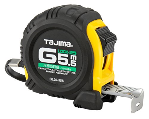 幅25mm黒/長さ5.5 m/GL2555SBL・パッケージ個数:1・テープ:スチール・0点補正移動爪・片手で簡単脱着できる、落下防止用ベルトホルダー付・ショックアブソーバー付・落下時の衝撃から爪を守るフックガードバンパースチールテープ。 ...
