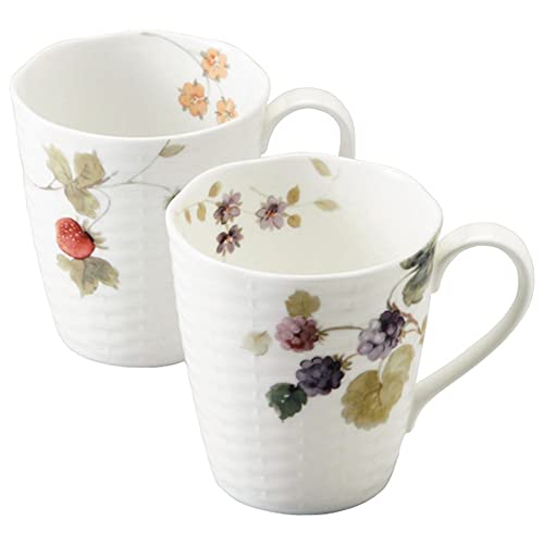 洋食器01) アソートペアマグカップ 370cc/2個 (x 1)/96011-21903P・Color:01) アソートペアマグカップ 370ccPatternName:ギフトラッピングなし・パッケージ個数:1・本体サイズ:長径(口径+ハ...