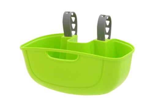 自転車用バスケット黄緑/商品サイズ:180 x 170 x 130 (mm)/FB-051・Color:黄緑・パッケージ個数:1・商品サイズ:180 x 170 x 130 (mm)・対応ハンドルポスト径:φ22.2~φ30.0mm・ステム...