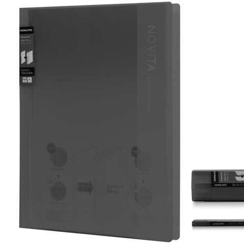 40ポケット(500枚収容可能)ブラック/1冊/ラ-NV40D・Color:ブラックSize:1冊Style:40ポケット(500枚収容可能)・パッケージ個数:1・【外寸法(高さ・幅・背幅)】 307×251×8〜50mm・【サイズ】 A4...