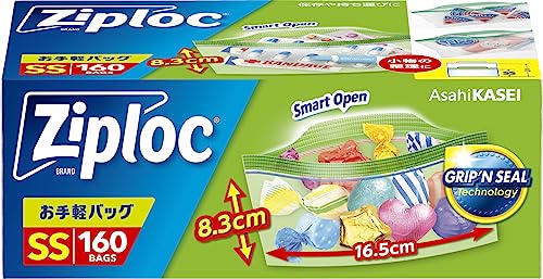 -/SS/4901670116427・Size:SSPatternName:160枚入・パッケージ個数:1・小さなサイズでちょこっと保存に最適・原材料: ポリエチレン・小物整理や持ち運びにもどんどん使える・使いかけの食品の保存に・小物の整理...