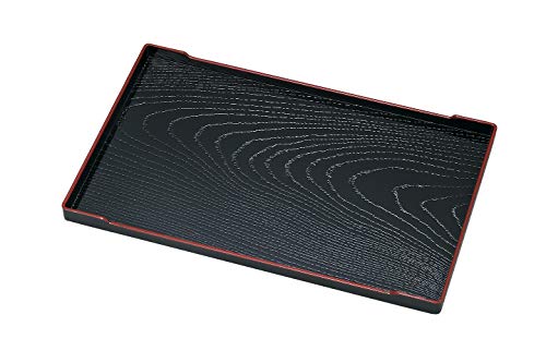 和食器ブラック/長さ25.5cm x 幅16cm x 高さ1.5cm/4512951055368・パッケージ個数:1・本体サイズ:約16×25.5×1.5cm・素材・材質:ABS樹脂・原産国:日本●やすらぎのおもてなしを感じる、日本ならでは...