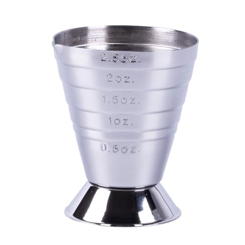 シルバー/幅54×奥行53×高66mm/025341・パッケージ個数:1・本体サイズ:W54×D53×H66mm・2.5oz/2oz/1.5oz/1oz/0.5oz・5Tbsp/4Tbsp/3Tbsp/2Tbsp/1Tbsp・75ml/60...