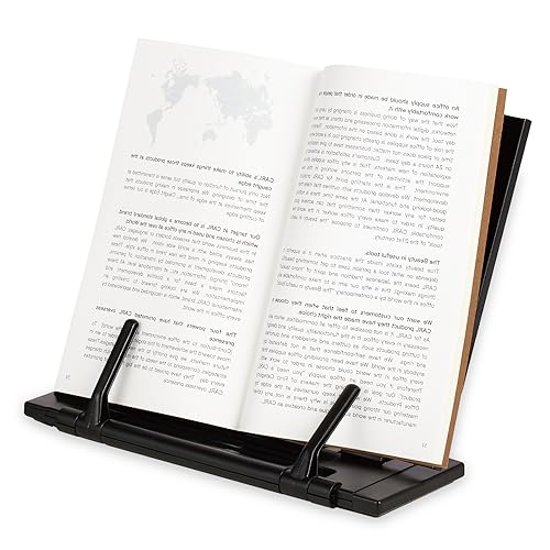 本/タブレットスタンドブラック/-/BKS-820-K・パッケージ個数:1・本や資料を見ながらパソコンで作業したい時に役立つ書見台。・7段階(40度~80度)に角度を調整する事ができ、体への負担が軽減。・安定感のあるスチール製で、インテリア...