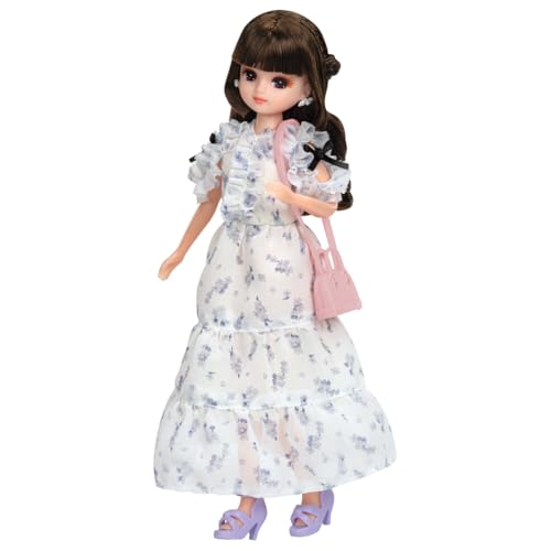 -/-/LD-15・(C) TOMY・電池は使用しません。商品紹介 ふんわり花柄とリボン、フリルで華やかに。毎日を特別にするリアルクローズワンピースを着た、春に似合うNEWメイクのリカちゃんです。 透け感のあるシフォンの花柄ワンピースに、リ...