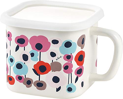 ホワイト もこもこお花/1450ml/YJ-810・Color:ホワイト もこもこお花・パッケージ個数:1・サイズ(約):17.8×14×11.8cm・素材・材質:本体/ほうろう用鋼板、表面加工/ほうろう加工、蓋/ポリプロピレン・熱可塑性エ...