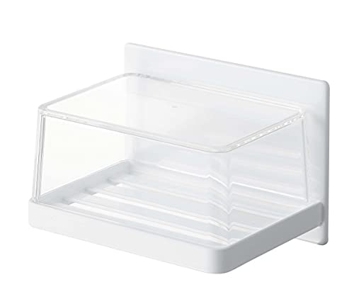 カバー付き ソープトレーホワイト/約W12×D8.7×H8/5554・パッケージ個数:1・販売元、発送元が日本国外の場合、コピー品の恐れがありますのでご注意ください。・商品サイズ：約W12×D8.7×H8　　?対応サイズ：約W10×D7×H...
