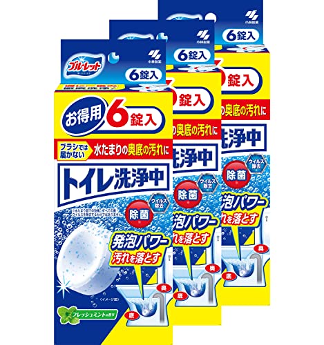 6錠-/6錠×3個/4987072160190・Size:6錠×3個Style:6錠PatternName:3個セット・パッケージ個数:1・【週に1度の徹底洗浄】効果的なトイレ洗浄剤を求める方におすすめな「トイレ洗浄中」。トイレブラシでは届...