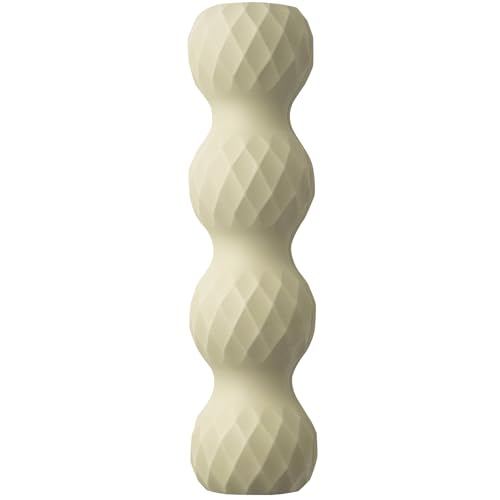 ベージュ/径9.8×高さ36.5cm/110104・パッケージ個数:1・【サイズ】約径9.8×高さ36.5cm 【重量】約190g 【素材・材質】EVA樹脂 【生産国】中国・｢きく｣をカタチにした幾何学モチーフのマッサージャー。・置くだけで...