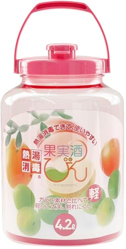 ももいろ/4.2L/-・Size:4.2L・パッケージ個数:1・サイズ(約):直径164×高さ264mm、容量:4.2L・本体重量(約):293g・素材・材質:本体/飽和ポリエステル樹脂、フタセット/ポリプロピレン、パッキン/シリコーンゴム...