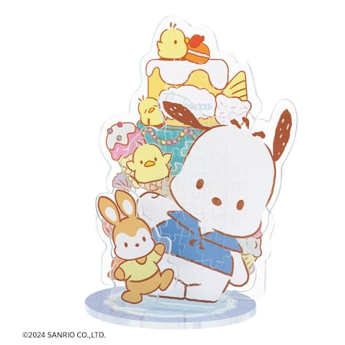 カラフル/-/-・アクスタ×パズル・2枚のパズルと1枚のパーツを組み合わせアクリルスタンド風に楽しめます・カチッとはまってのり付け不要、持ち上げても崩れません・完成サイズ：H約128×W約98×D75商品紹介 アクスタポップの作り方 2枚の...