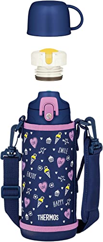 スポーツ・コップタイプ 2wayネイビーパープル/800 ml/FJJ-801WF NVPL・Color:ネイビーパープルSize:800 mlStyle:スポーツ・コップタイプ 2way・パッケージ個数:1・直接飲める保冷専用スポーツボト...